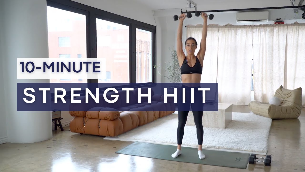 10-MIN STRENGTH HIIT || Sweat With Hannah At-Home Strength & Pilates ...