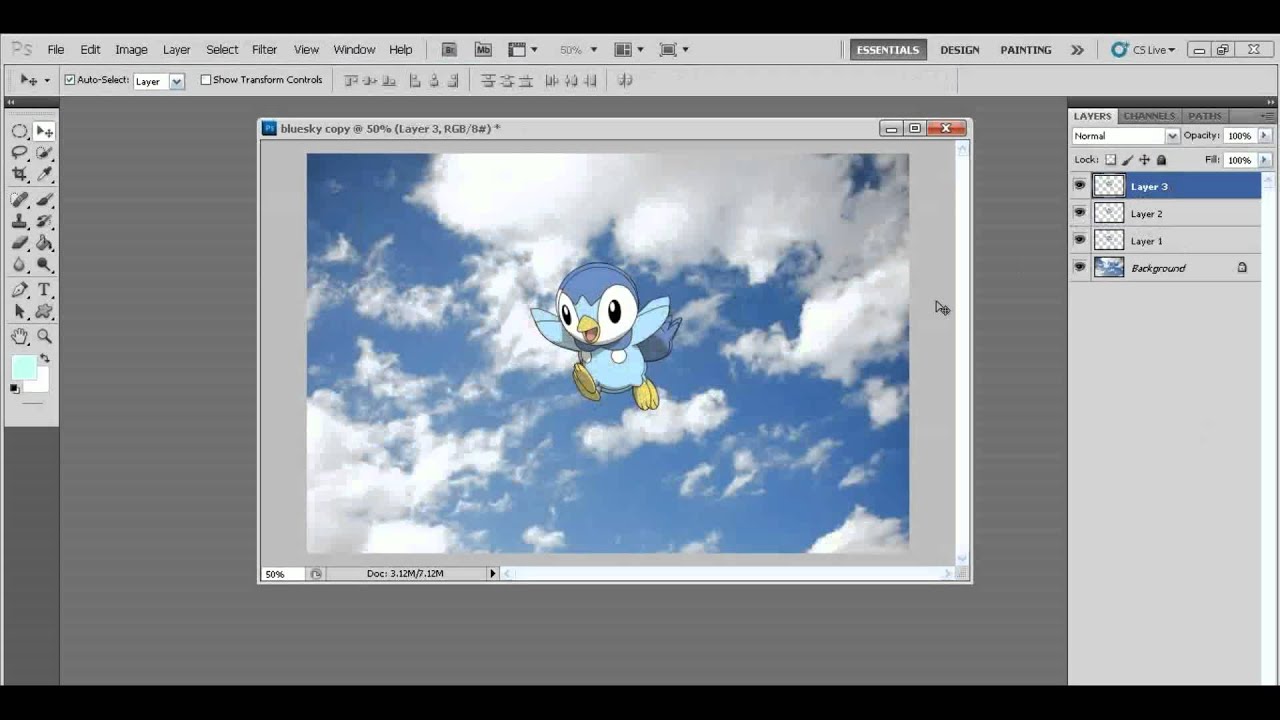Create animation using puppet warp in Photoshop CS5 - YouTube