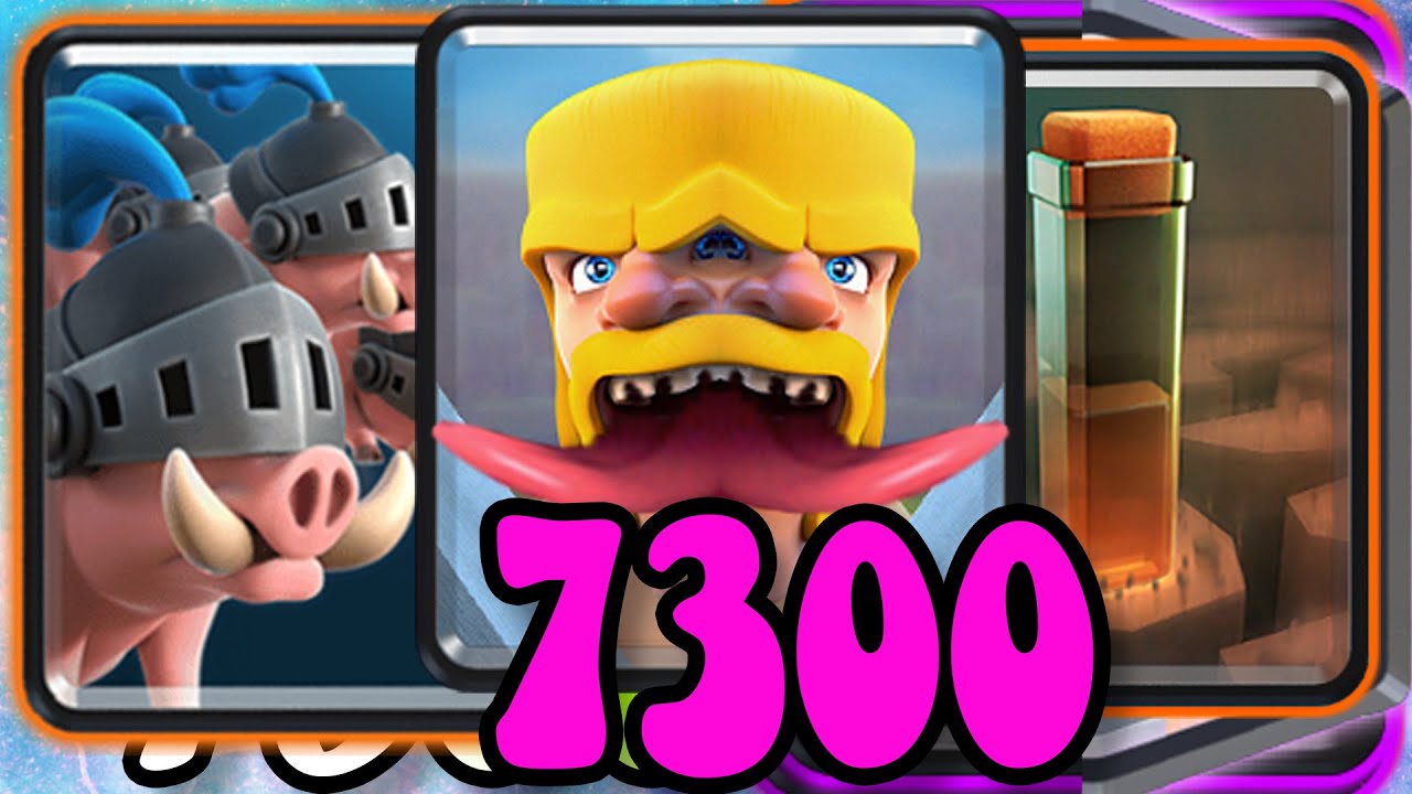 ROYAL HOG EARTHQUAKE DECK! 🏆 7300 Gameplays - CLASH ROYALE - YouTube