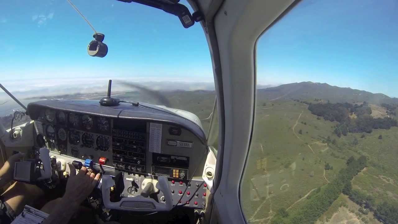 Beech Sierra Landing at Half Moon Bay (2013) - YouTube