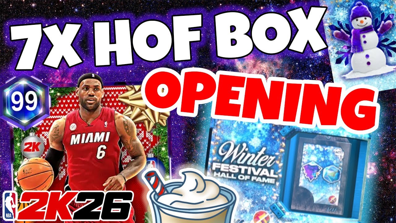 WE OPENED 7 HOF BOXES TO TRY PULLING DARK MATTER LEBRON BEFORE ...