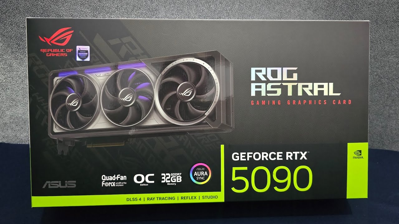 ASUS ROG ASTRAL RTX 5090 32GB OC - Unbox - YouTube