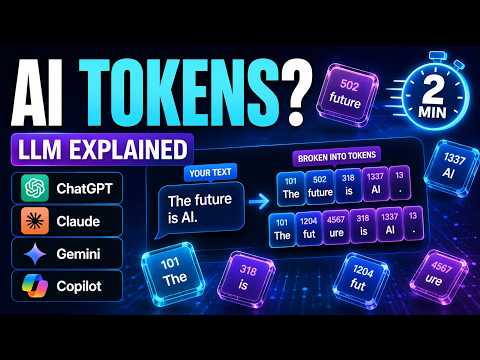 What is an AI Token? | LLM Tokens explained in 2 minutes | ChatGPT, Claude, Gemini, CoPilot
