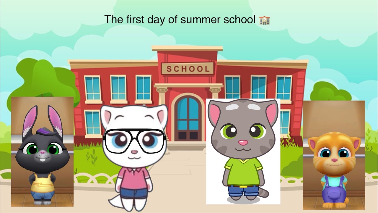 Talking Tom house 🏡 the first day of summer school [episode 57] for ...