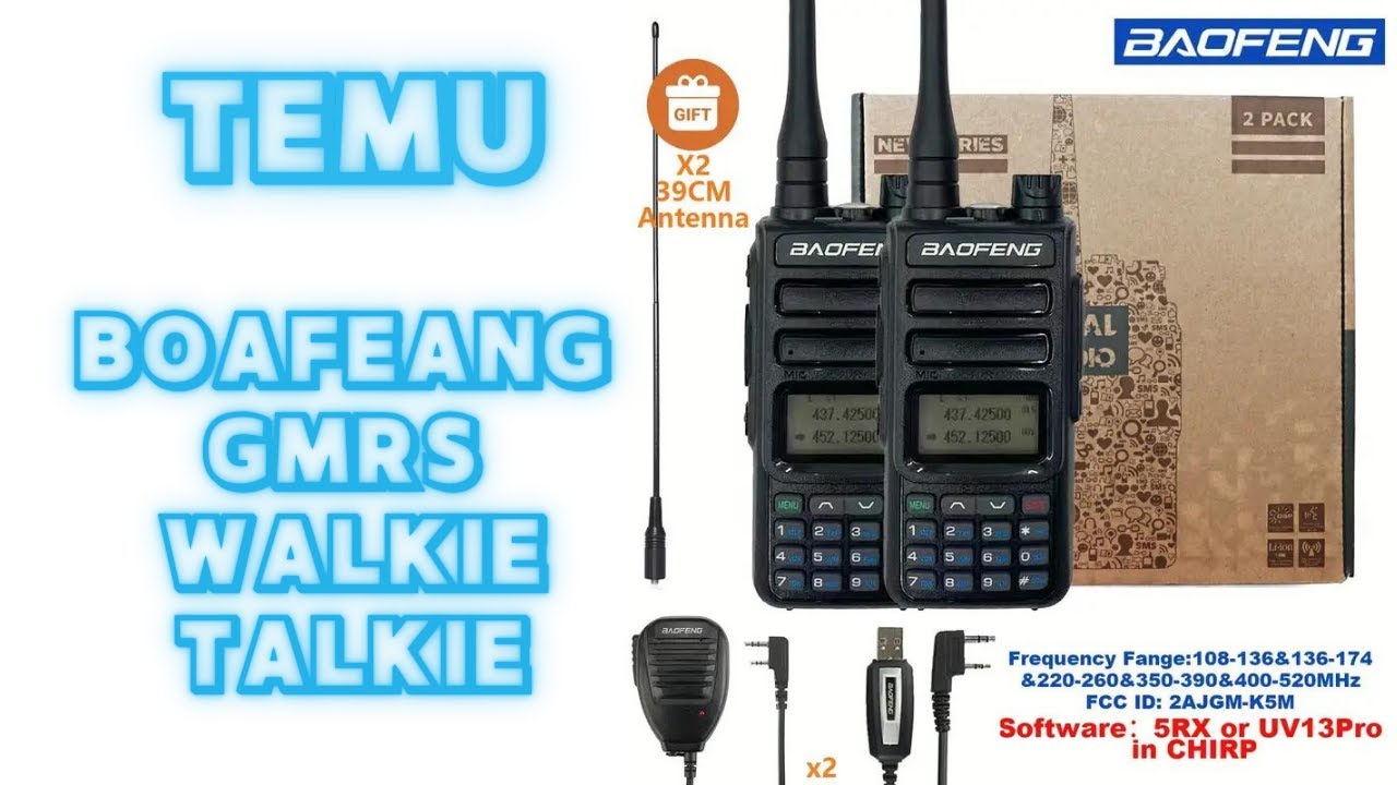 TEMU BAOFENG GMRS RADIO ARE THEY ANY GOOD - YouTube