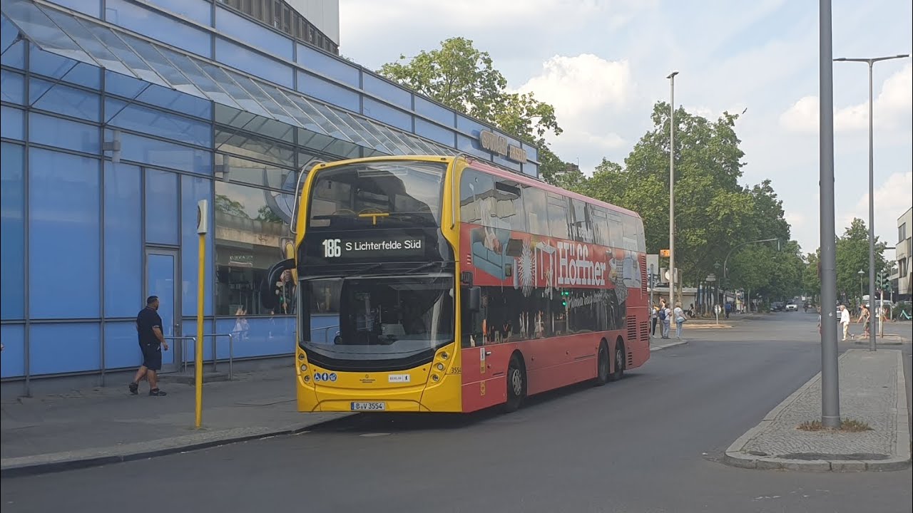 Berlin Bus|Mitfahrt im ADL DL 21 auf dem 186E von S+U Rathaus Steglitz ...