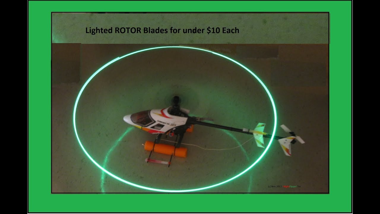 I made LED ROTOR Blades for helicopters under $10 ea. (2 ways with ...