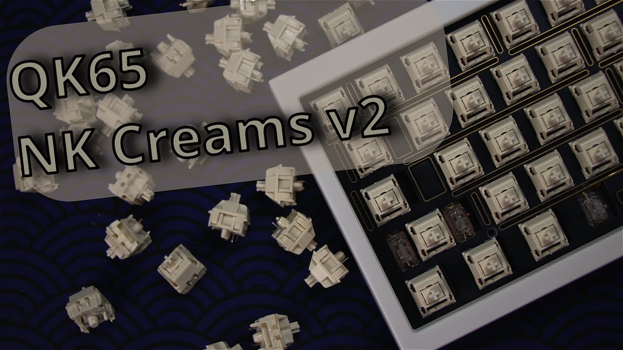 NK Creams on QK65 Vintage themed keyboard sound test - YouTube
