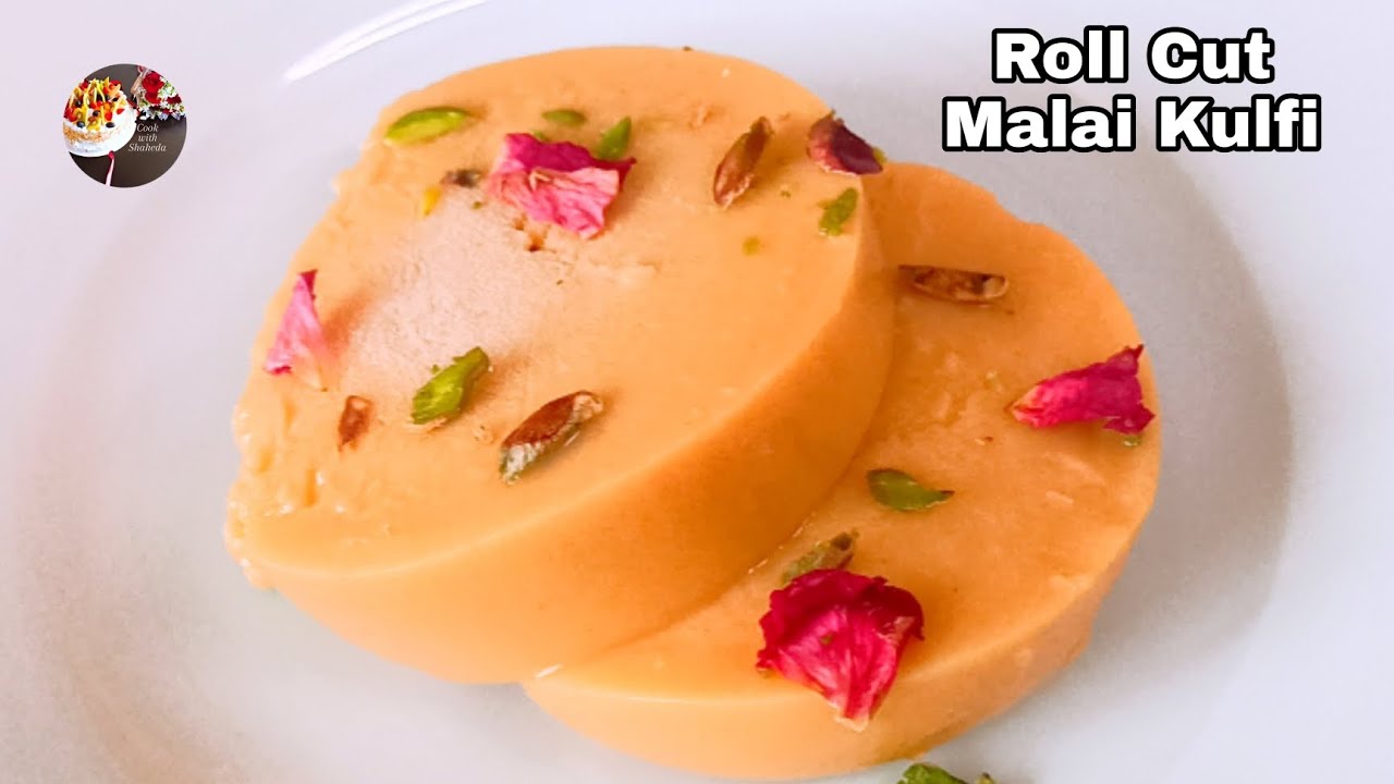 Roll Cut Malai kulfi | No Mawa No Cream No Condensed Milk | Mawa Kulfi ...