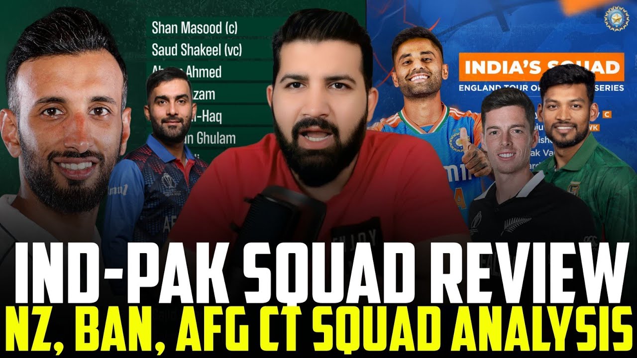 PAK & IND squad vs WI & ENG | NZ & BAN, AFG CT squad | ICC team visits ...
