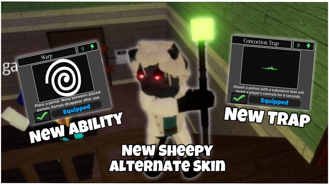 The New Sheepy Alternate Skin, New Trap, And New Ability In Roblox ...