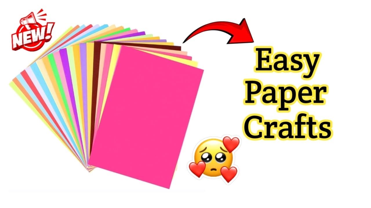 Easy Paper Crafts/ how to make stuff out of paper / No glue paper craft ...