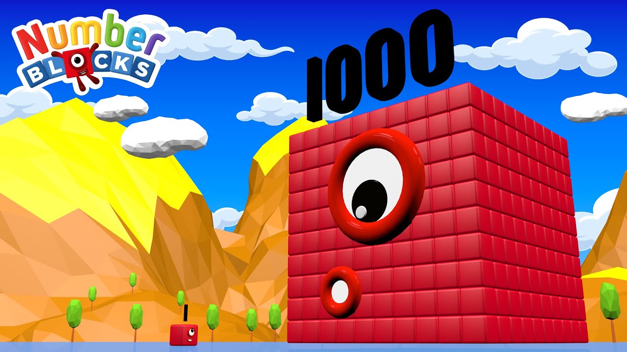 Numberblocks 1 to 50,000 Cube - Count to 1000 Song - Learn to Count Big ...