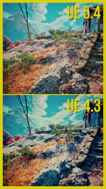 Unreal Engine 5 vs 4| Render Comparison #ue5 #ue4 #ue5vsue4 #comparison #lumen #unrealengine # ...