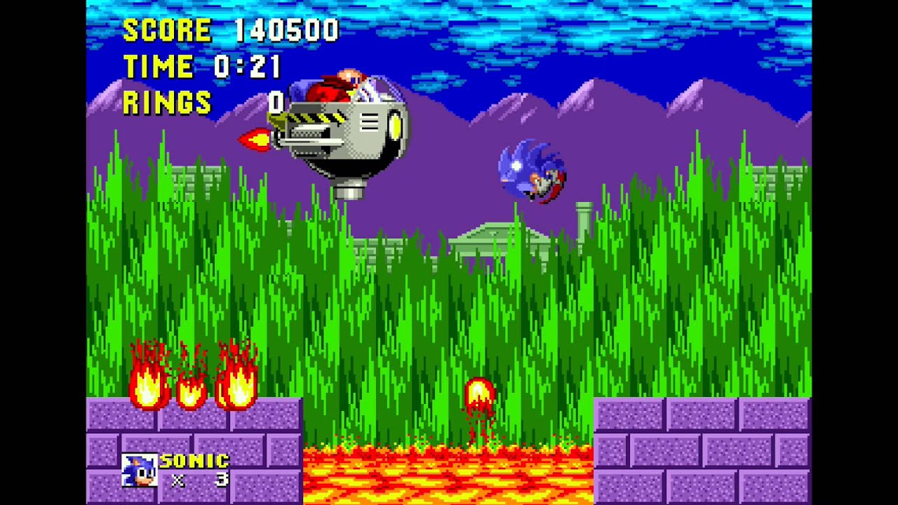 Sonic The Hedgehog: Marble Zone Act 3 Speed Run - 0:33 Seconds ...