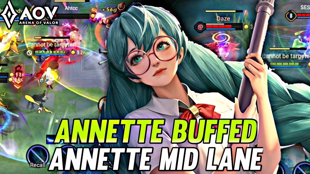 AOV : ANNETTE BUFFED NEW PATCH | ANNETTE MID LANE - ARENA OF VALOR ...