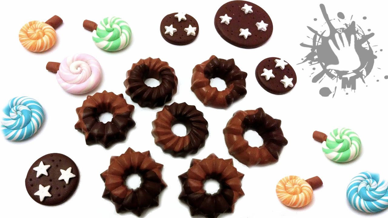 cioccolatini in fimo con stampo in silicone / Polymer clay tutorial ...