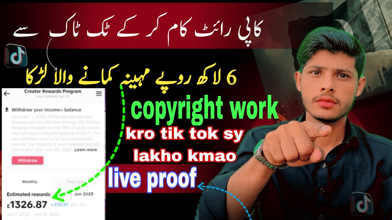 How to eran money from tik tok Copy past work Kisi ki b video lgao or ...