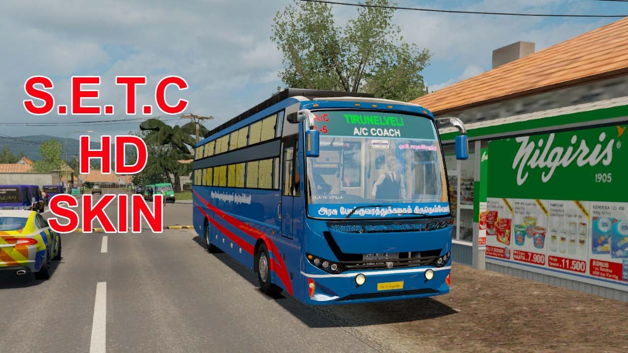 Setc Blue Bus Hd Skin For Vega Mod | Ets 2 | Vega Bus Mod | Vilaiyatu ...