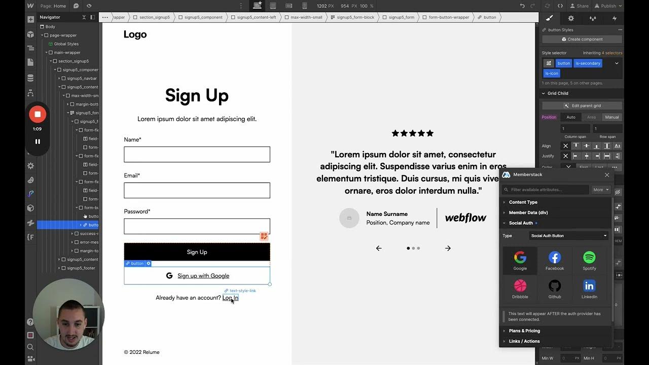 How To Use The New Memberstack Webflow App - YouTube