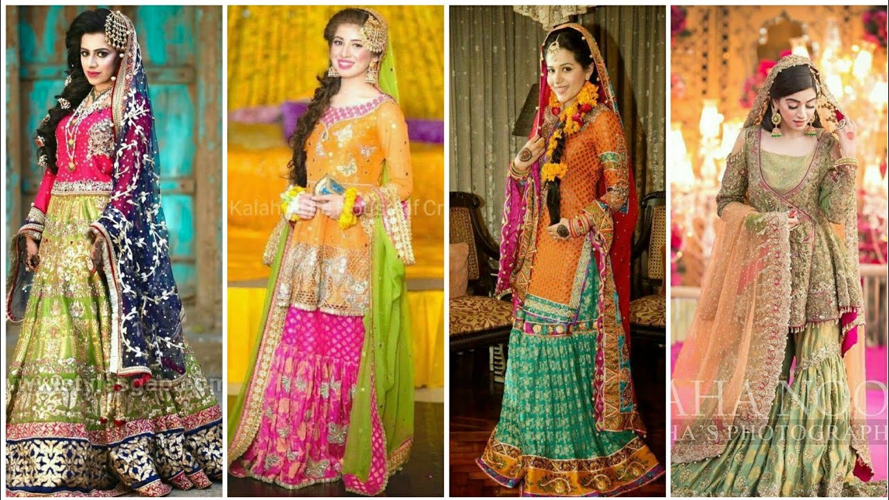 Beautiful Mehndi Mayon dresses collection 2020// - YouTube