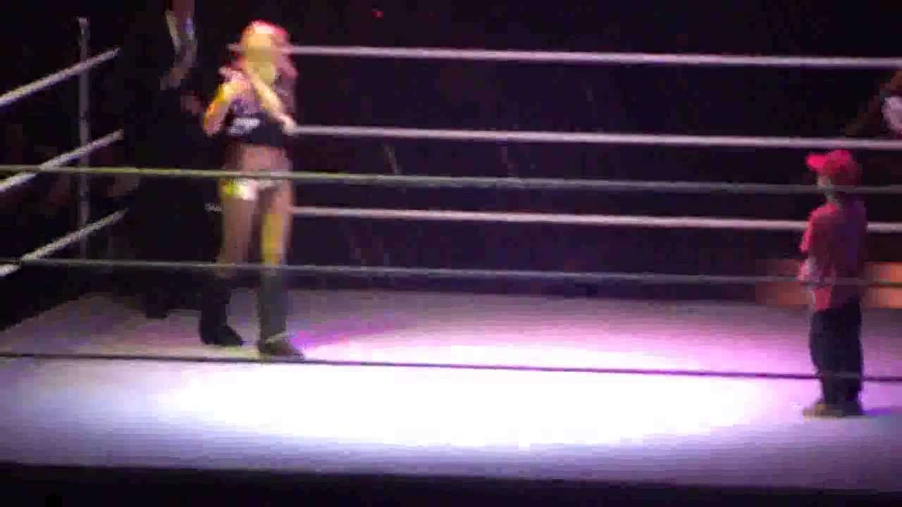 2011 WWE Raw World Tour - Take 020 (Kelly Kelly Dance Contest). - YouTube
