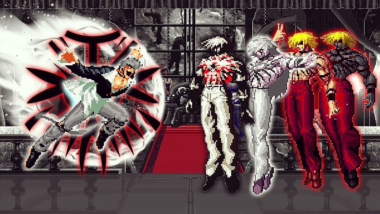 [KOF MUGEN] Boss Orochi Iori CY Vs Super Orochi Team - YouTube