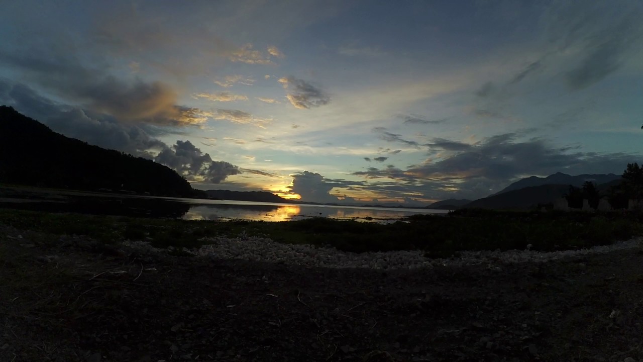 sunset sentani lake - YouTube