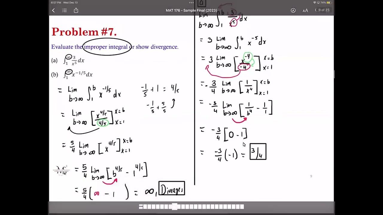 MAT 176 - SAMPLE FINAL [B] - Problem 7 - YouTube