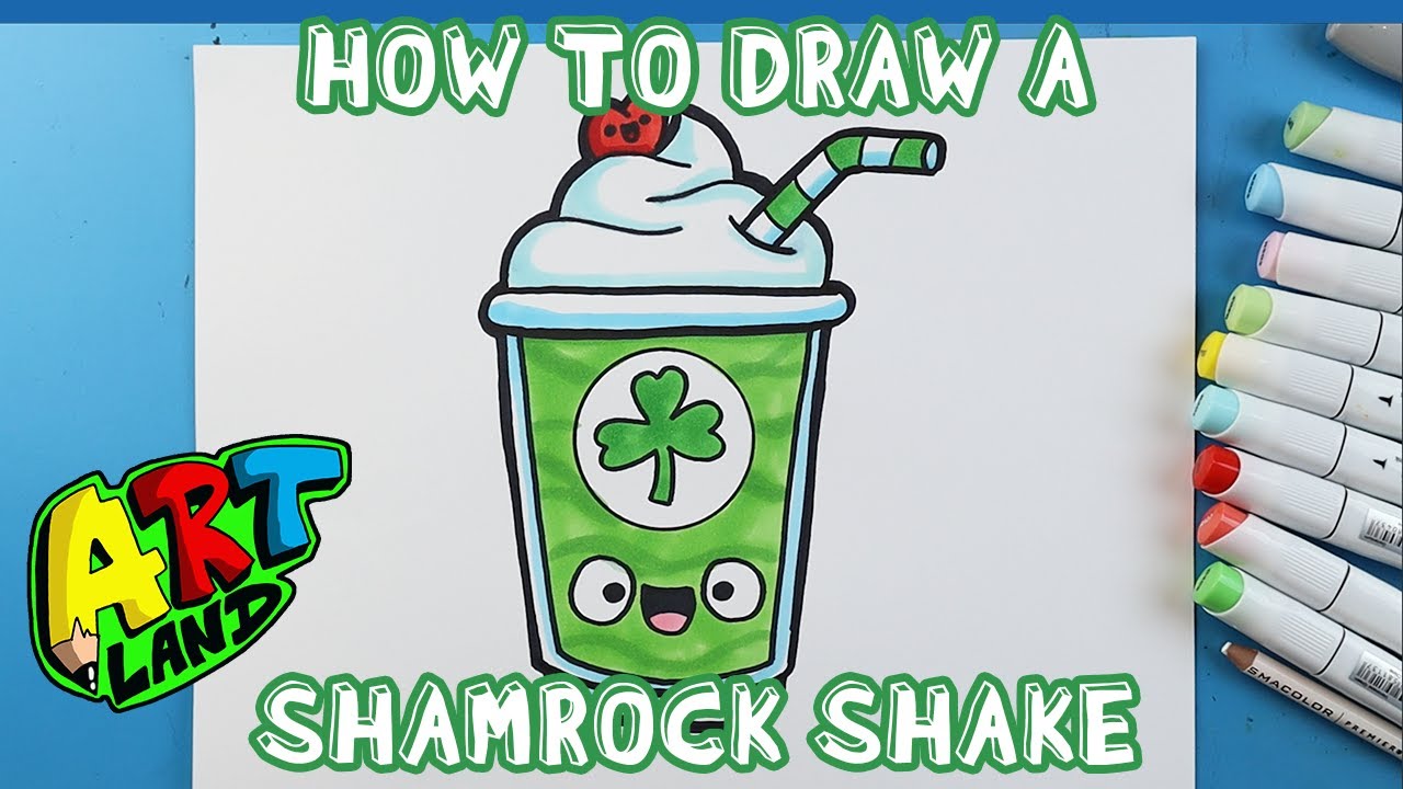How to Draw a SHAMROCK SHAKE!!! - YouTube
