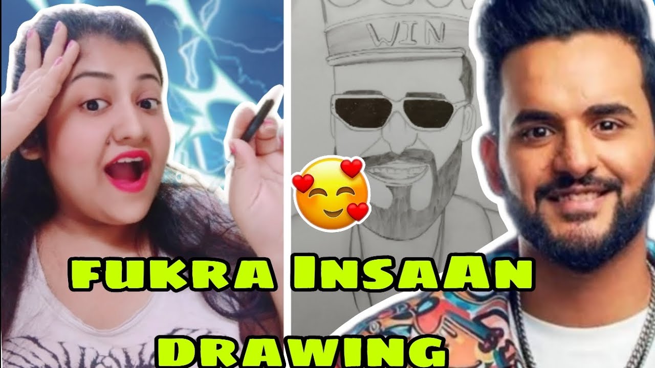 Fukra Insaan Drawing Just use Pencil ll@ Fukra Insaan - YouTube