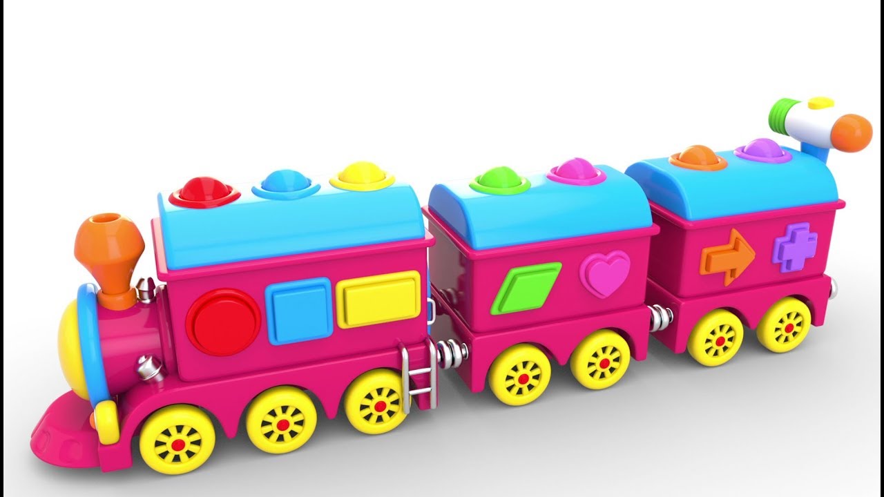Learn Shapes with Train Toy - Shapes Videos Collection for Children ...
