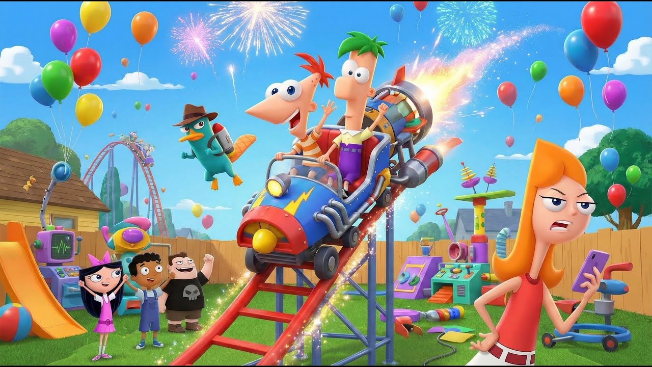 Phineas & Ferb's Wild Invention Roller Coaster 🎇🚀 | The Thrill of ...