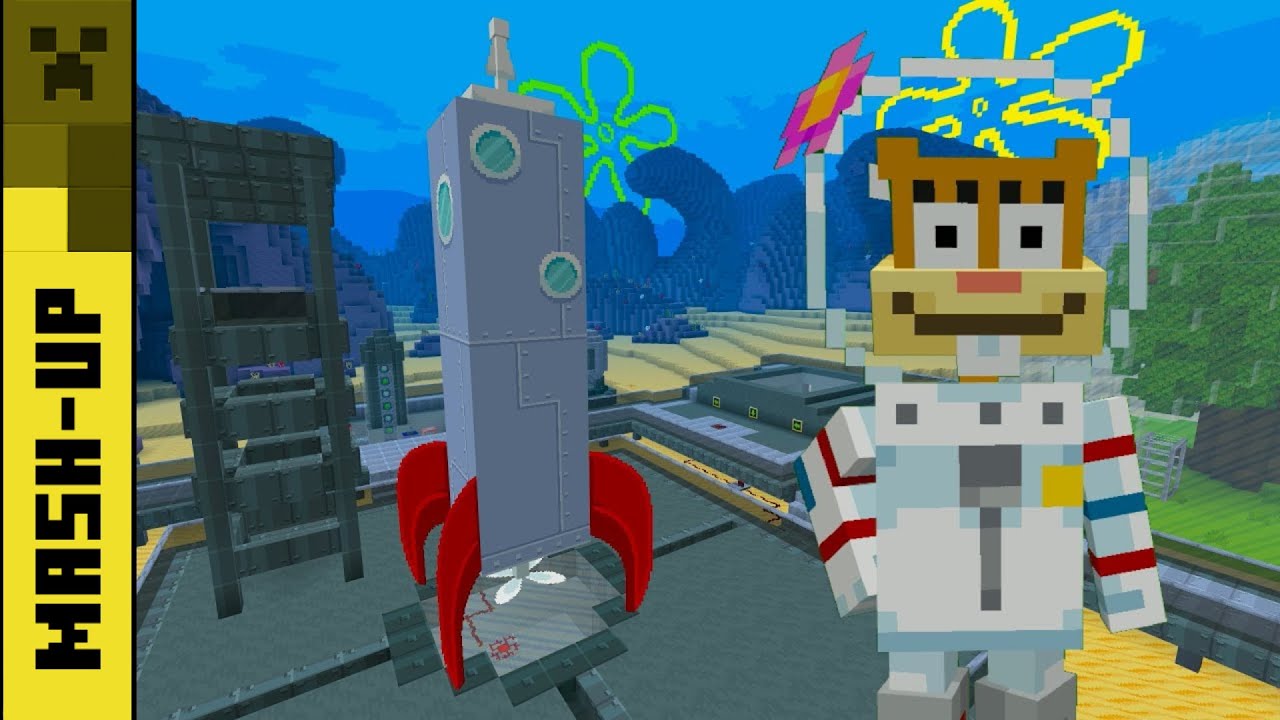 Sandy's Rocket Puzzles - Spongebob Minecraft Mash-Up (7) - YouTube