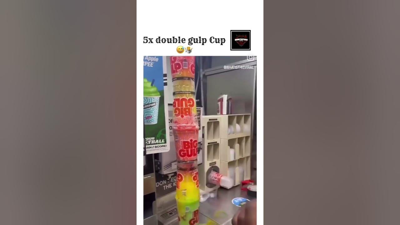 5x double gulp cup - YouTube