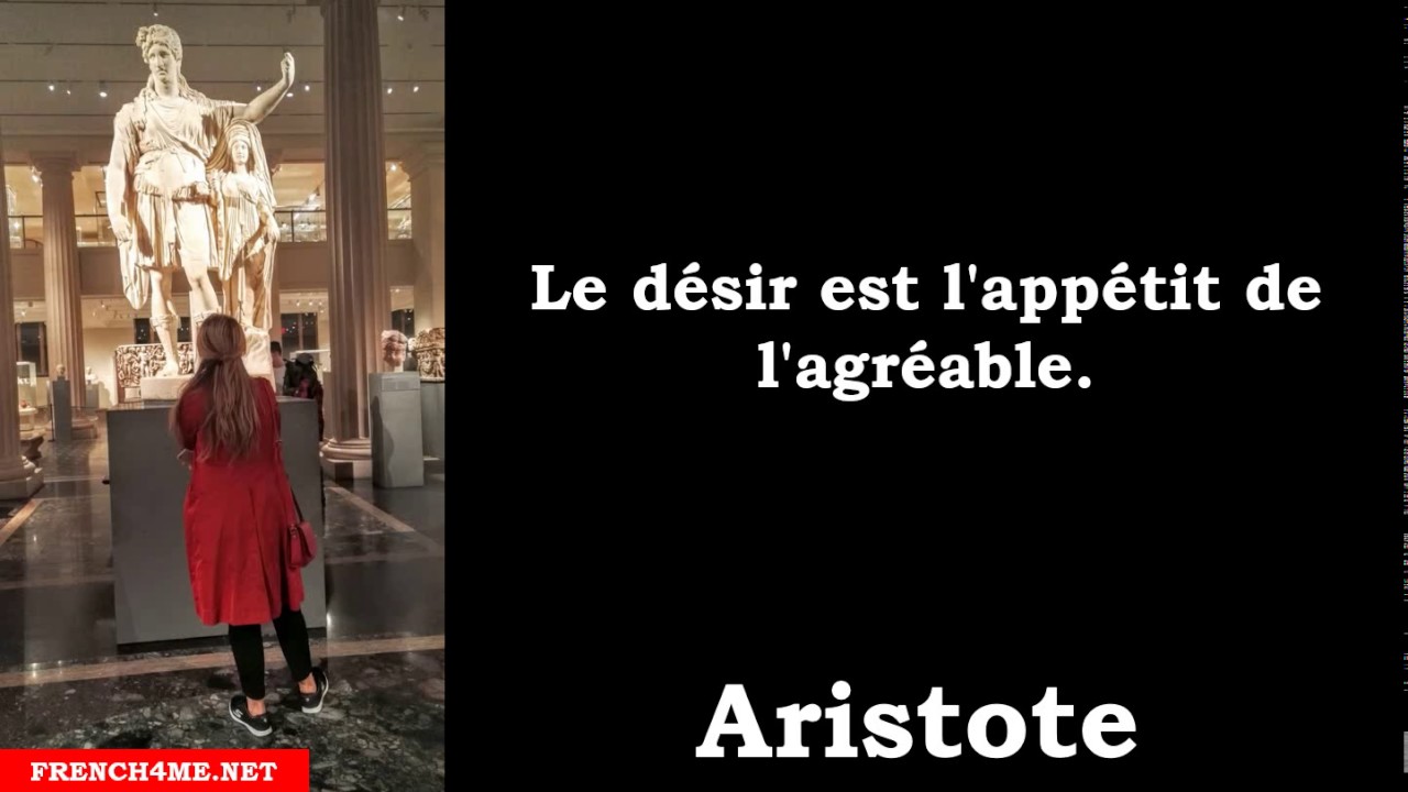Citation philosophique # Le désir est l'appétit de l'agréable - YouTube