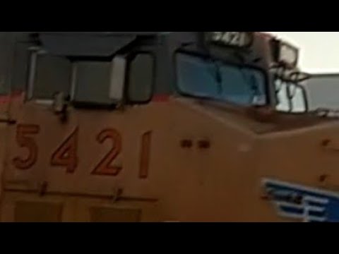 UP 5421 C45ACCTE With UP 4890 SD70M And DPU With UP (????) EMD SD70ACe in Sacramento, CA - YouTube
