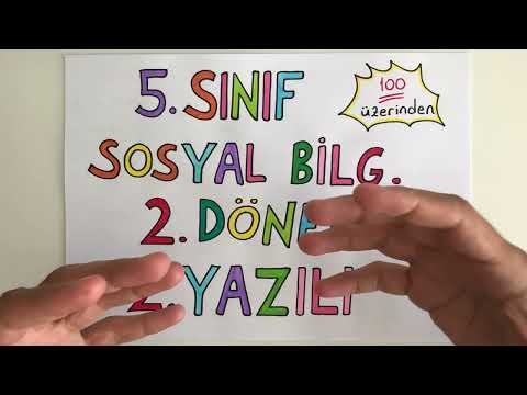 5. Sınıf Sosyal Bilgiler 2. Dönem 2. Yazılı