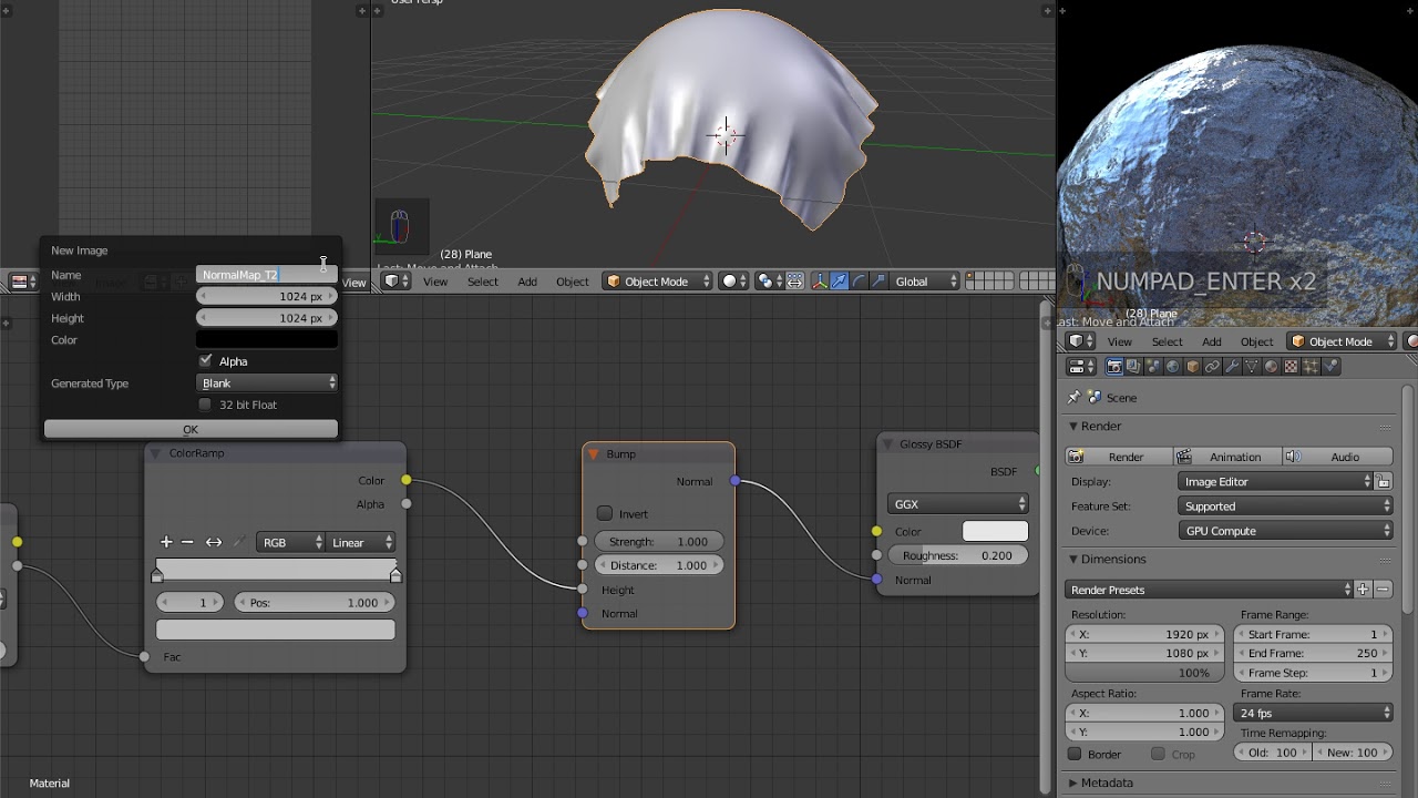 Blender - Crear Normal Map con Procedurales en Cycles - YouTube