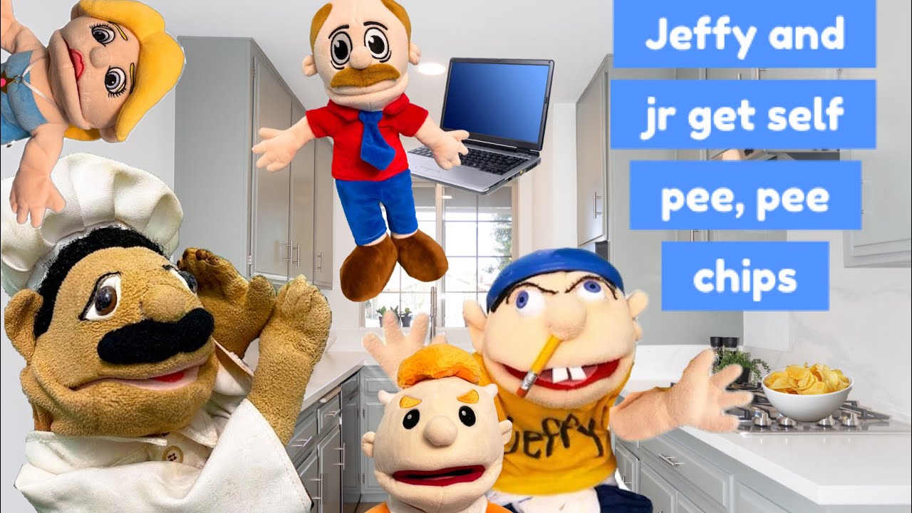 Jeffy and jr get self pee pee. Chips. - YouTube