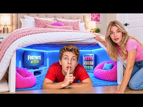 I Built a SECRET Room To Spy on My Girlfriend!