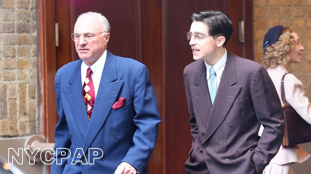 Timothée Chalamet & Kevin O'Leary film ‘Marty Supreme’ in new york city ...