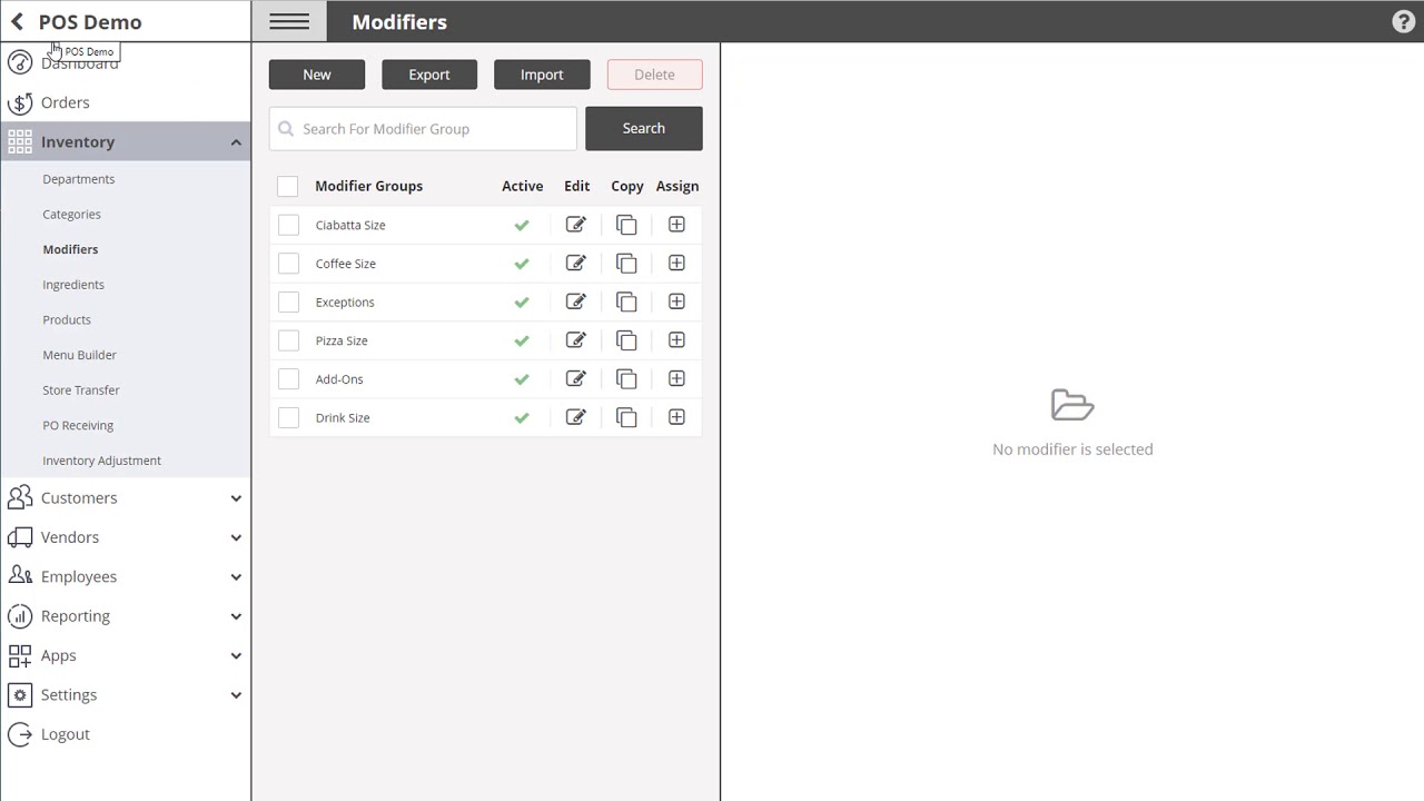 Add Modifers to a Product | Retail Time POS - YouTube