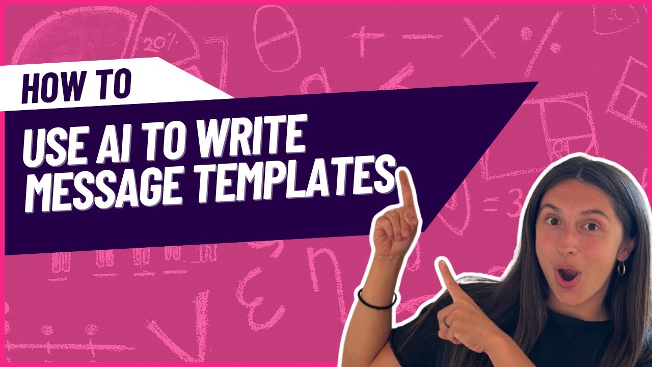How To Use AI To Write Message Templates - YouTube