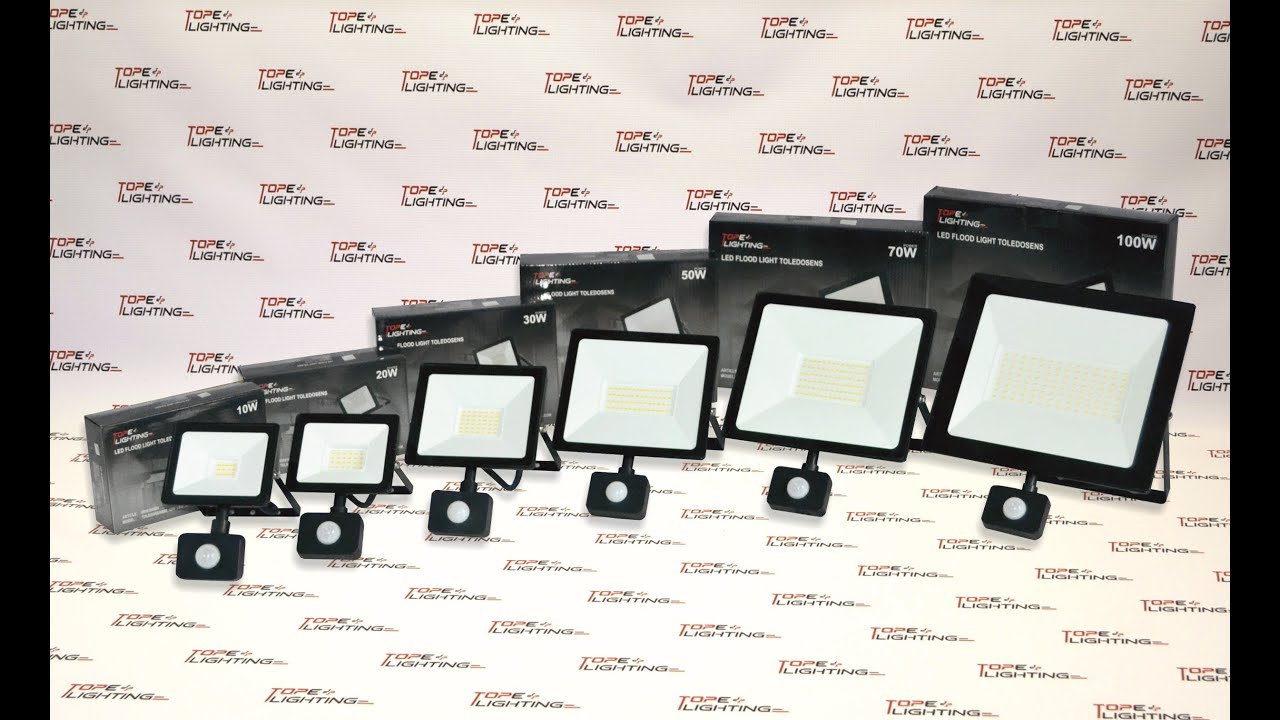 TopE Lighting "TOLEDOSENS NEW" 70 Watt LED floodlight - YouTube