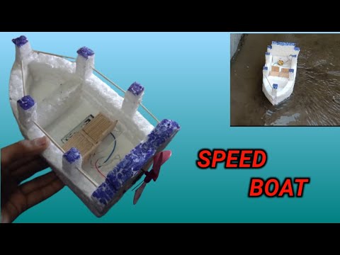 How To Make Racing Speed Boat In Very Simple And Easy Way | Thermocol ...