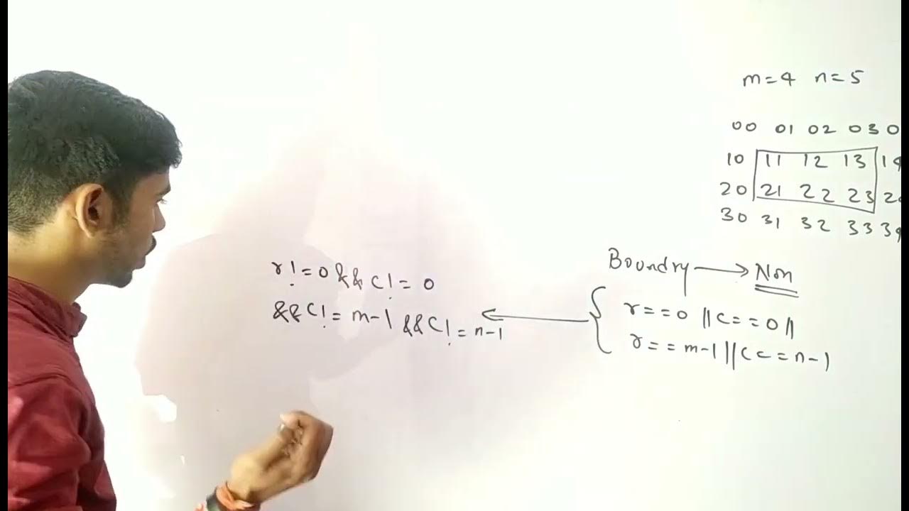 sum of non boundary elements - YouTube