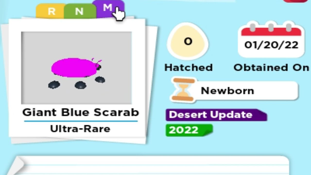 All 3 Giant Scarab Neon & Mega Neon in Adopt me - YouTube