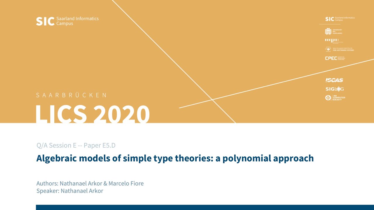 E5.D — Algebraic models of simple type theories: a polynomial approach ...