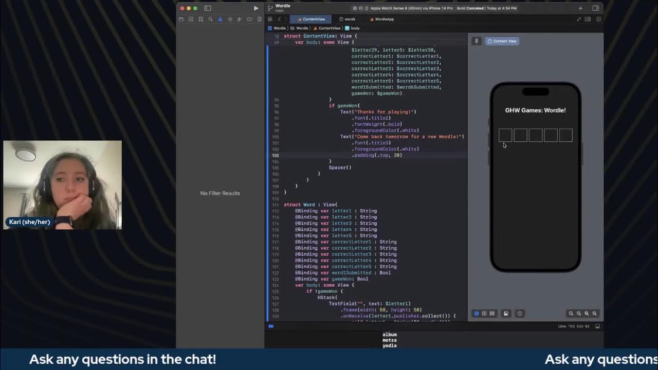 [GHW Games] Creating cross-platform games for iPhones and Apple Watch Part 2 - YouTube